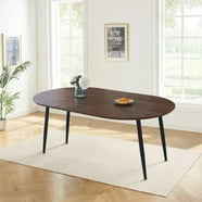 GDF Studio Anne Mid-Century Modern Kitchen Wood Dining Table, Walnut ...