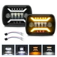 Led 2Pcs 5x7'' 7x6'' LED Headlights, H6054 Rectangular Lights With High ...