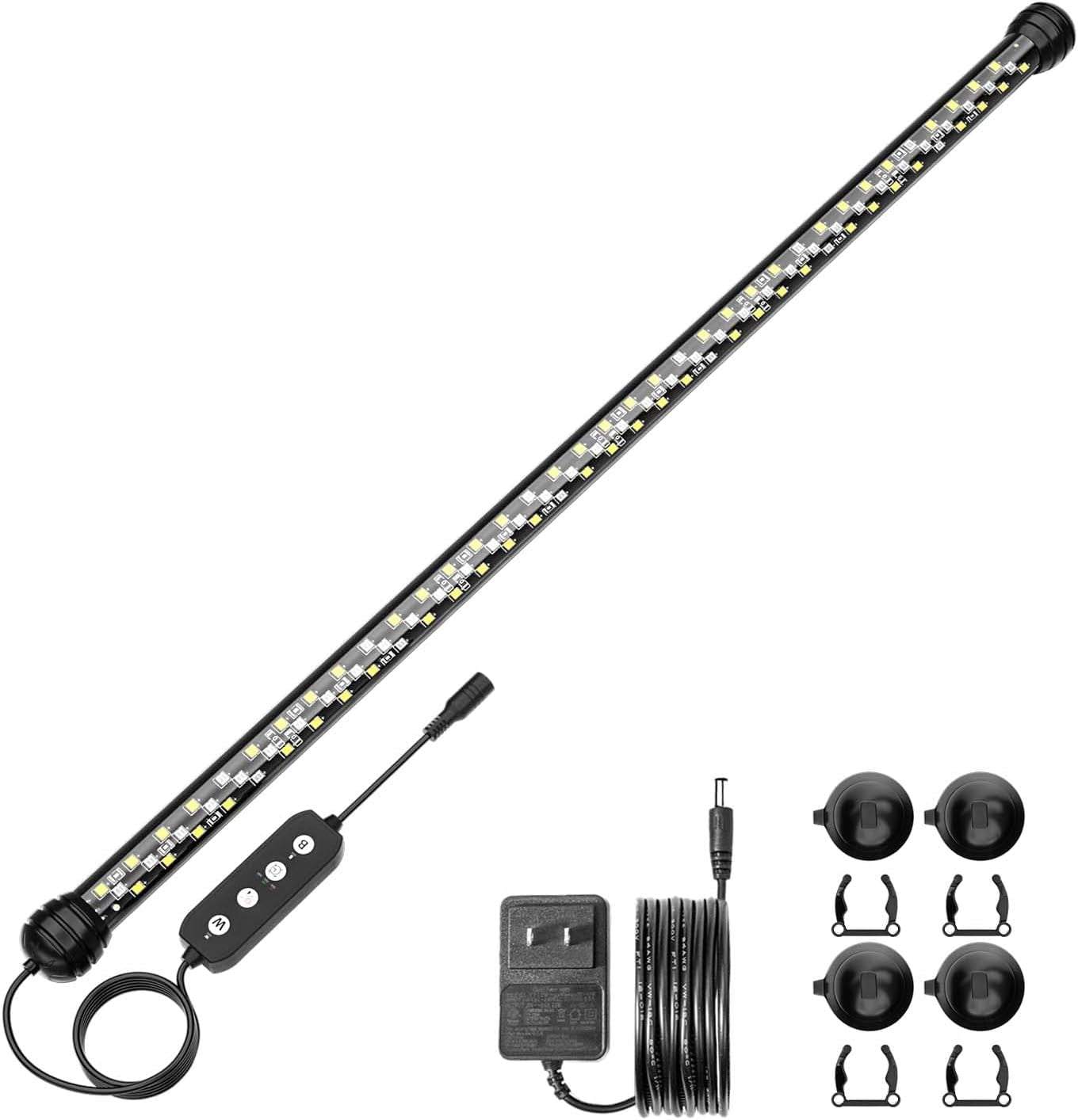 Led Aquarium Light with Timer, Submersible Aquarium Plant Light, Fish Tank Light with Auto On ...