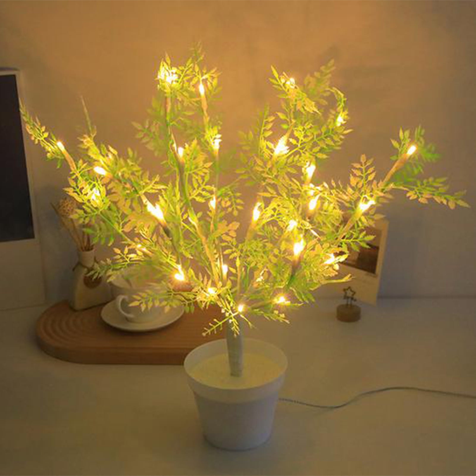 Led Artificial Bonsai Tree Lamp Suitable For Indoor Garden Balcony ...