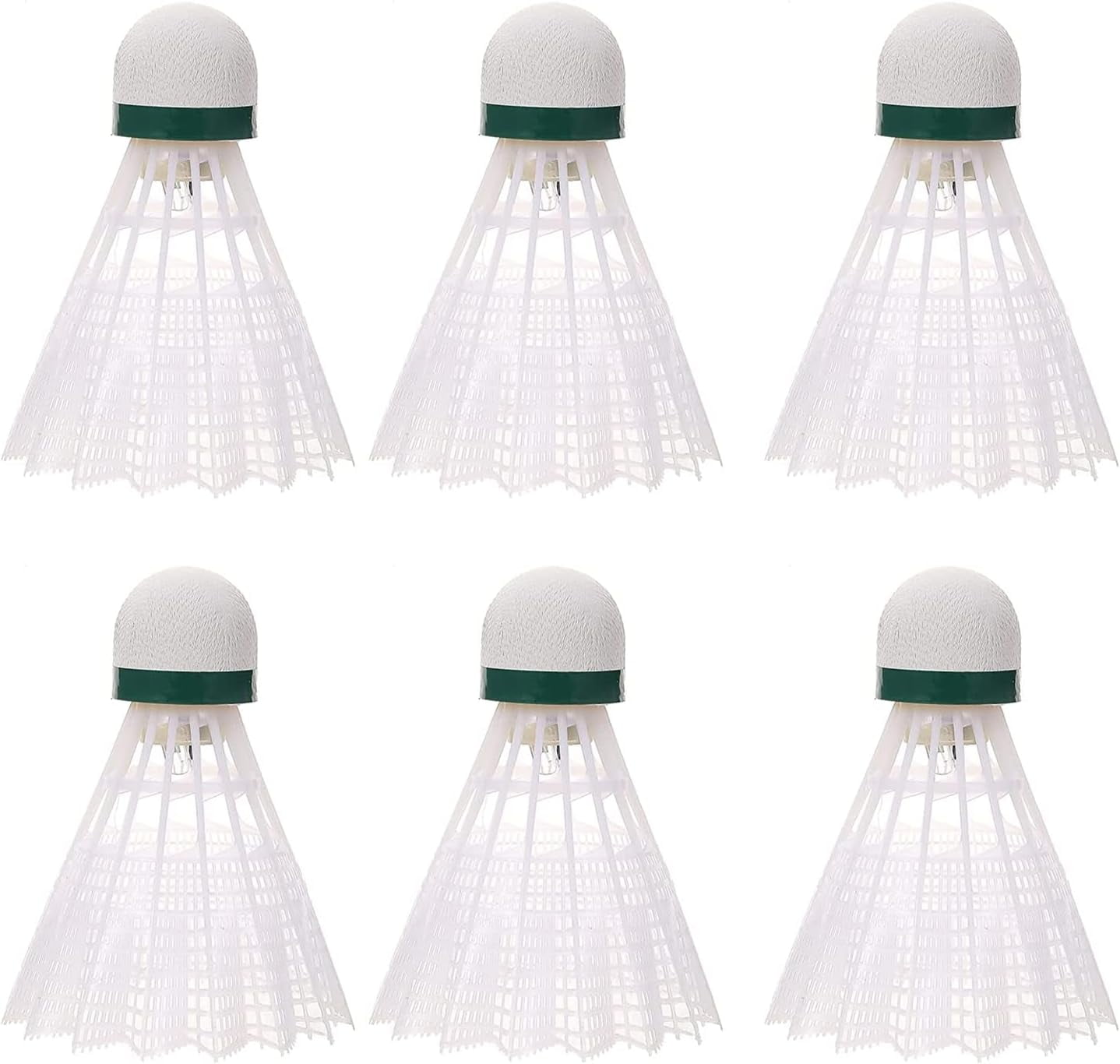 Led Badminton Shuttlecocks 6 Pack, Plastic Shuttlecocks Badminton ...