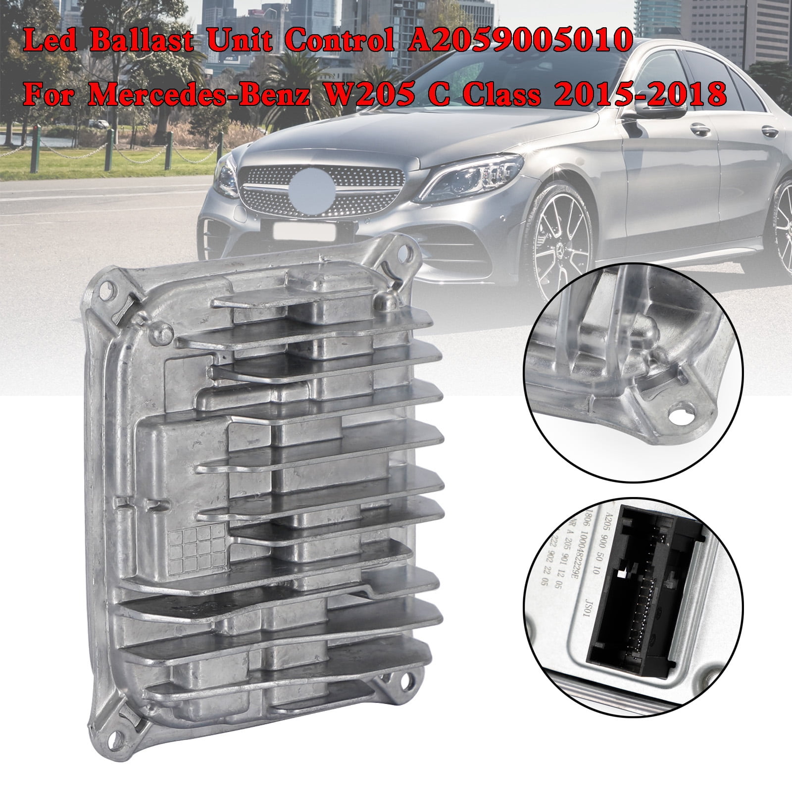 Mercedes-Benz W205 C Class 2015-2018 LED Ballast Unit Control ...