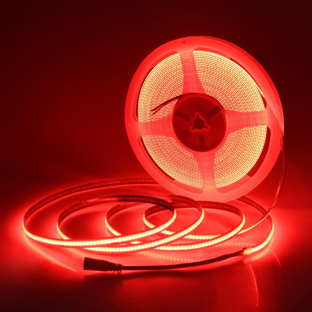Led COB Light Strip 32.8ft Red Led Strip Lights 24V Flexible Led Strip ...