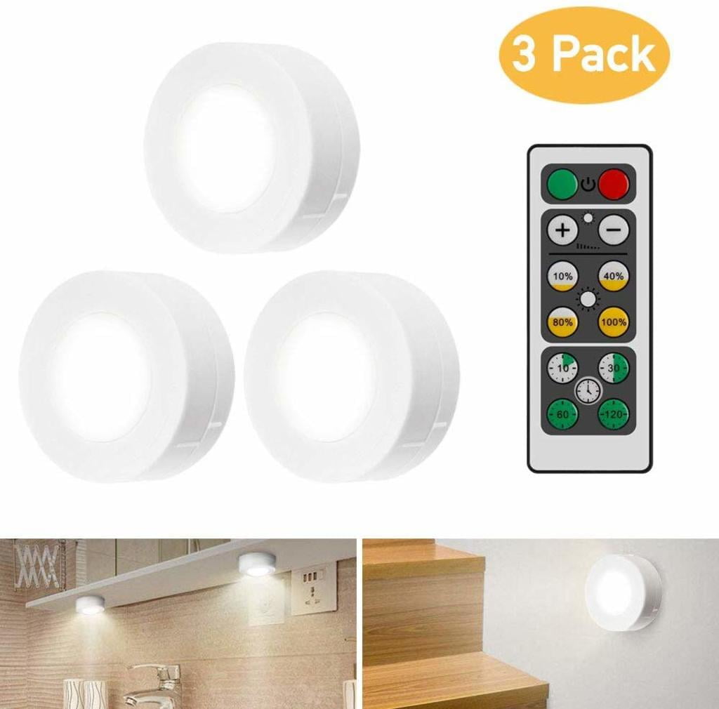Led Under Cabinet Lighting, Touch Activated Wireless Puck Lights With ...