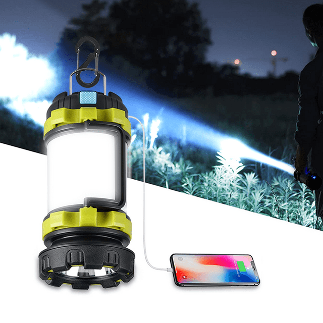 LED Camping Lantern, Rechargeable Flashlights, 1000LM, 6 Modes, 4000mAh ...