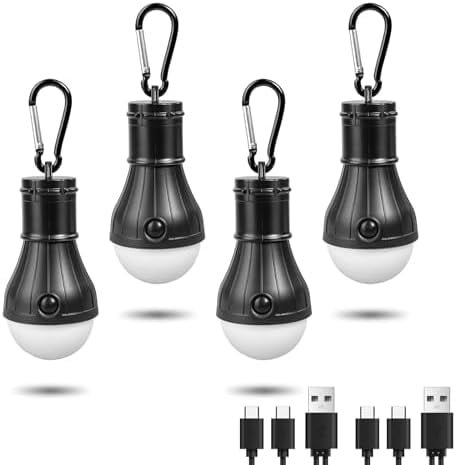 Led Camping Lantern USB Rechargeable,Outdoor Tent Lights for Camping ...