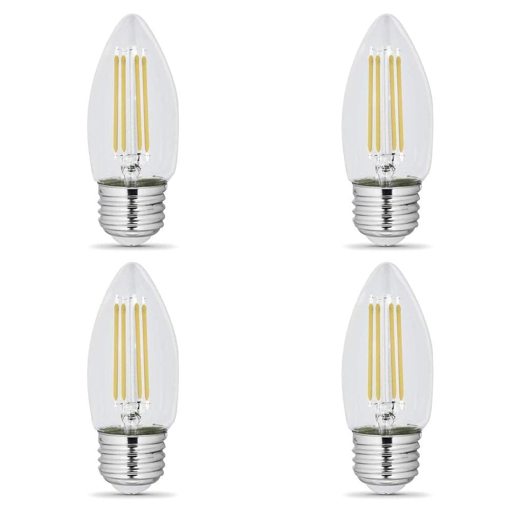 Strak LED Candelabra Bulb, E26 Base, 60W-600 Lumens, 3000K Warm White ...
