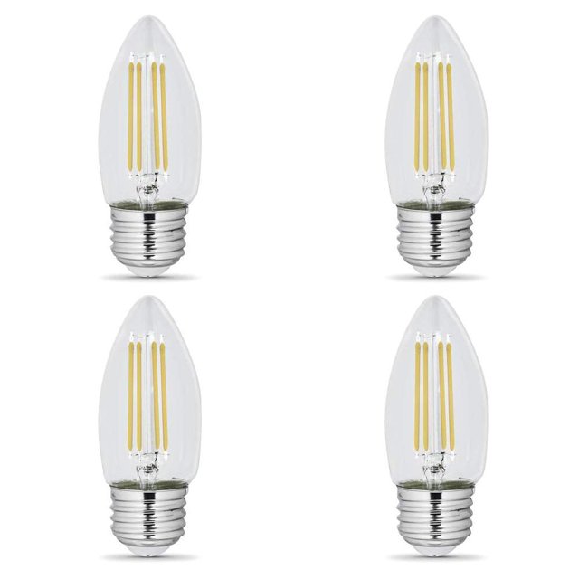Led Candelabra Bulb, E26 Base,Edison Base, 60W-600 lumens, Clear ...