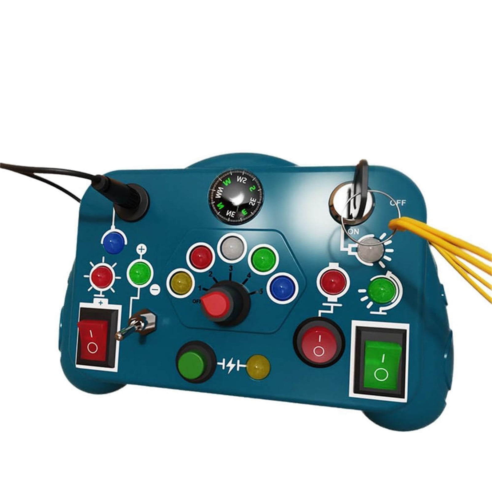 Led Cause-Effect Toy LED Light Busy Board, Sensory Activity Panel with Latches Switches Dials ...