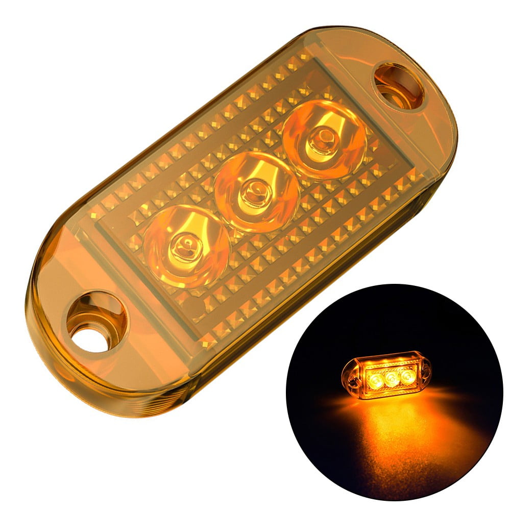 LED Clearance Light Side Marker Truck Trailer Lorry Lamp Red White 12V ...