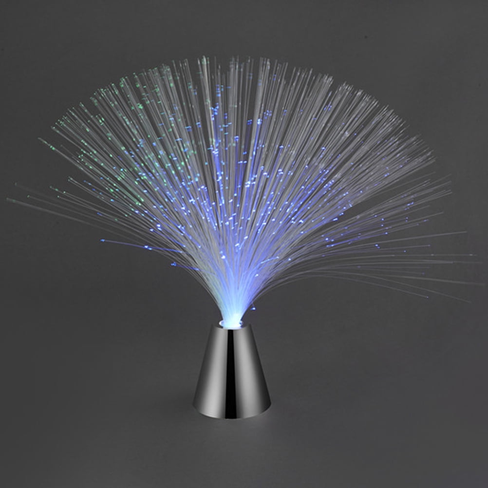 Led Color Changing Fiber Optic Fountain Night Light Lamp Home ...