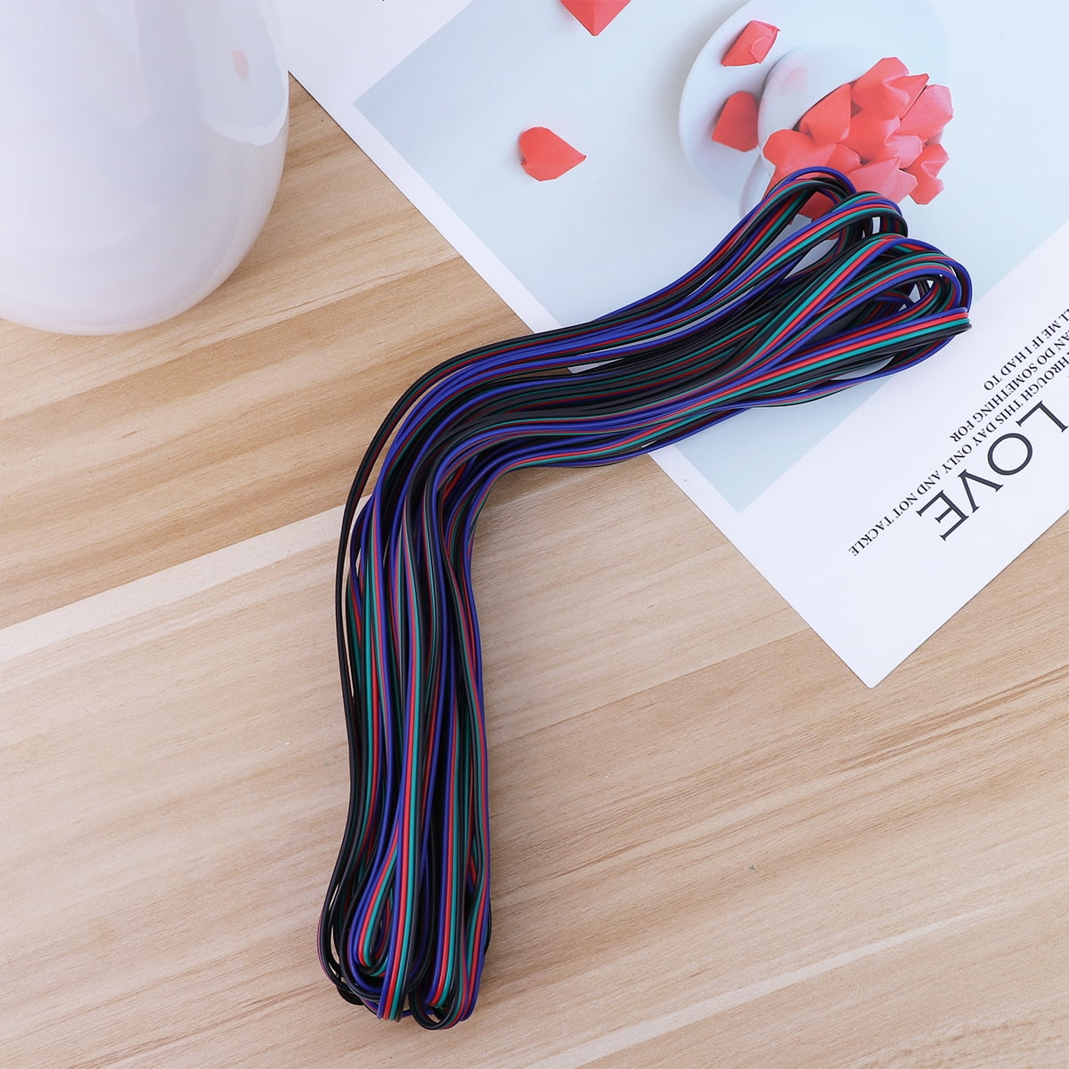 Led Connection Cable,10M 4Pin Durable LED Weld-free Connection Line for ...