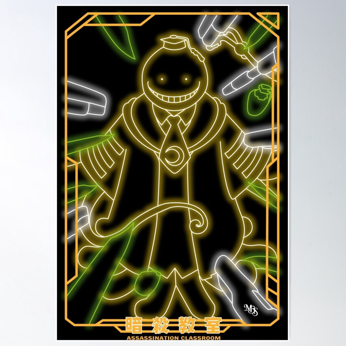 Led Design Inspired By The Anime Assassination Classroom Poster Wall ...