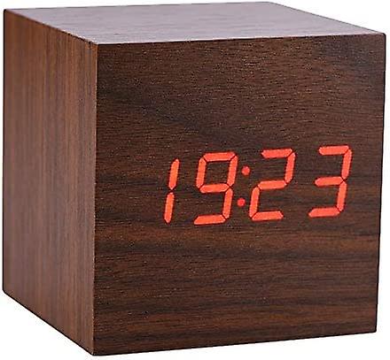 Led Desk Clock Alarm Clock Morning Clock Digital Cube /Rectangular ...