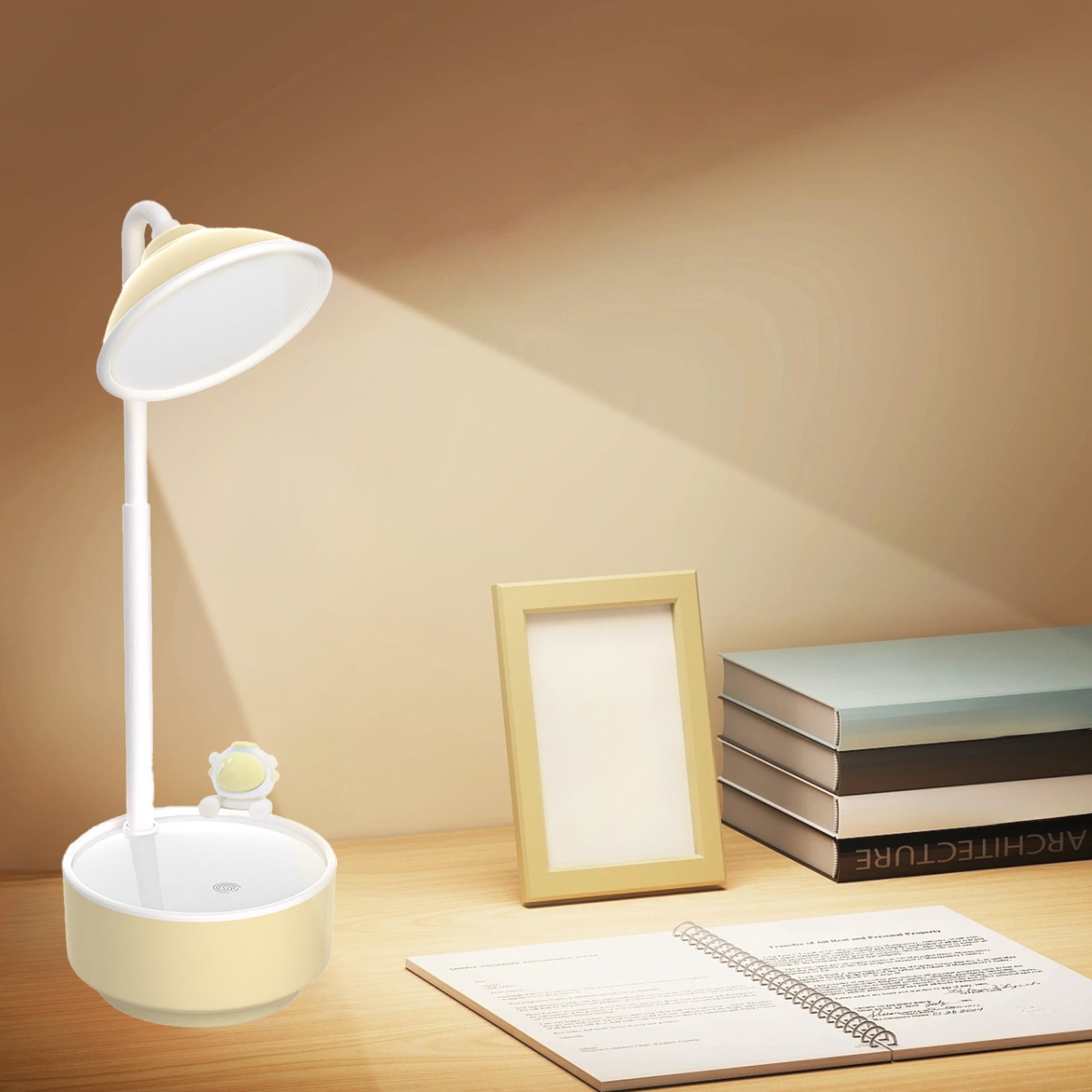 Led Desk Lamp, Foldable Rechargeable Reading Lamp, Adjustable ...