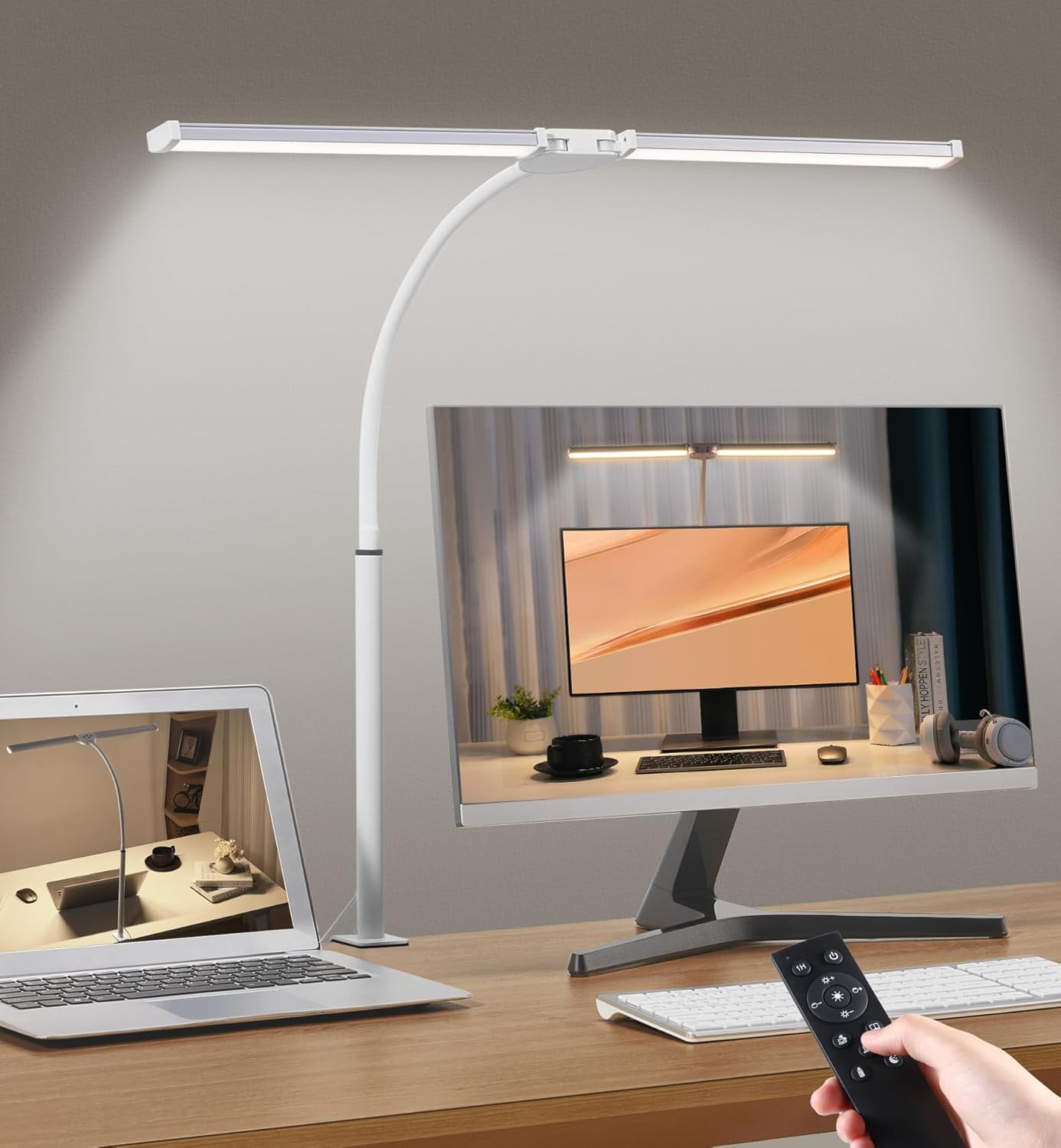 Led Desk Lamp for Home Office, Eye-Care Architect Light with Clamp ...