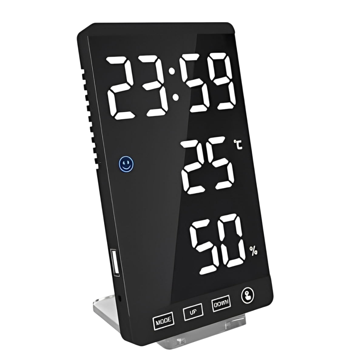 Led Digital Alarm Clock, 6 Inch Digital LED Alarm Clock Touch Control ...
