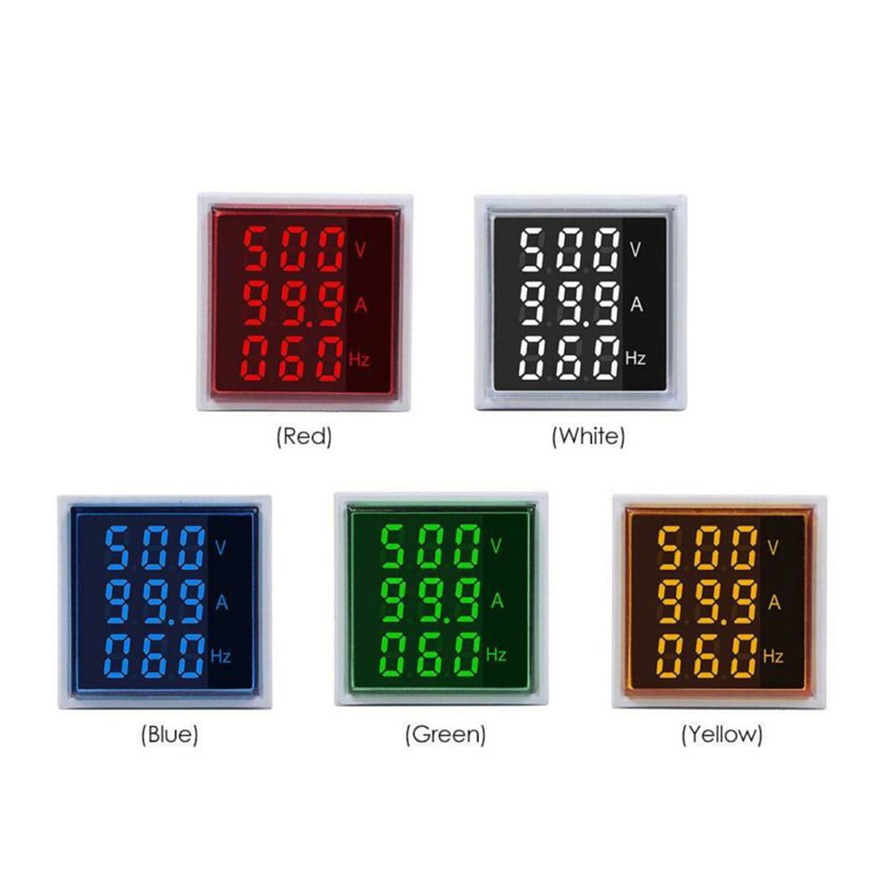 Led Digital Display Voltmeter Ammeter Voltage Current Frequency Tester ...