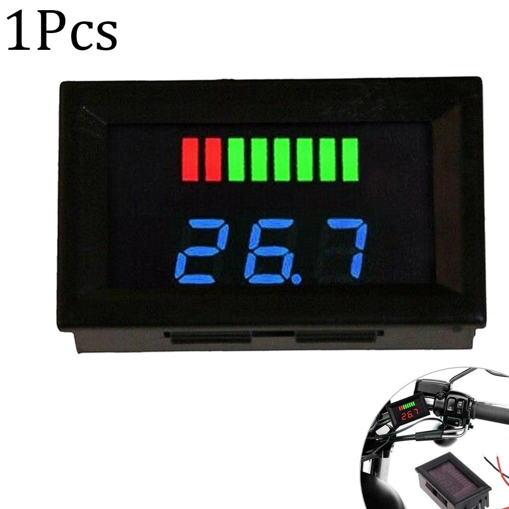 Led Digital Voltmeter Battery Fuel Gauge Suitable For Marine Motorcycle ...