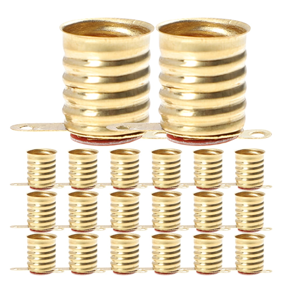 Led E10 Lamp Base,30Pcs Mini LED Lamp Base E10 Copper Lamp Holder Screw ...