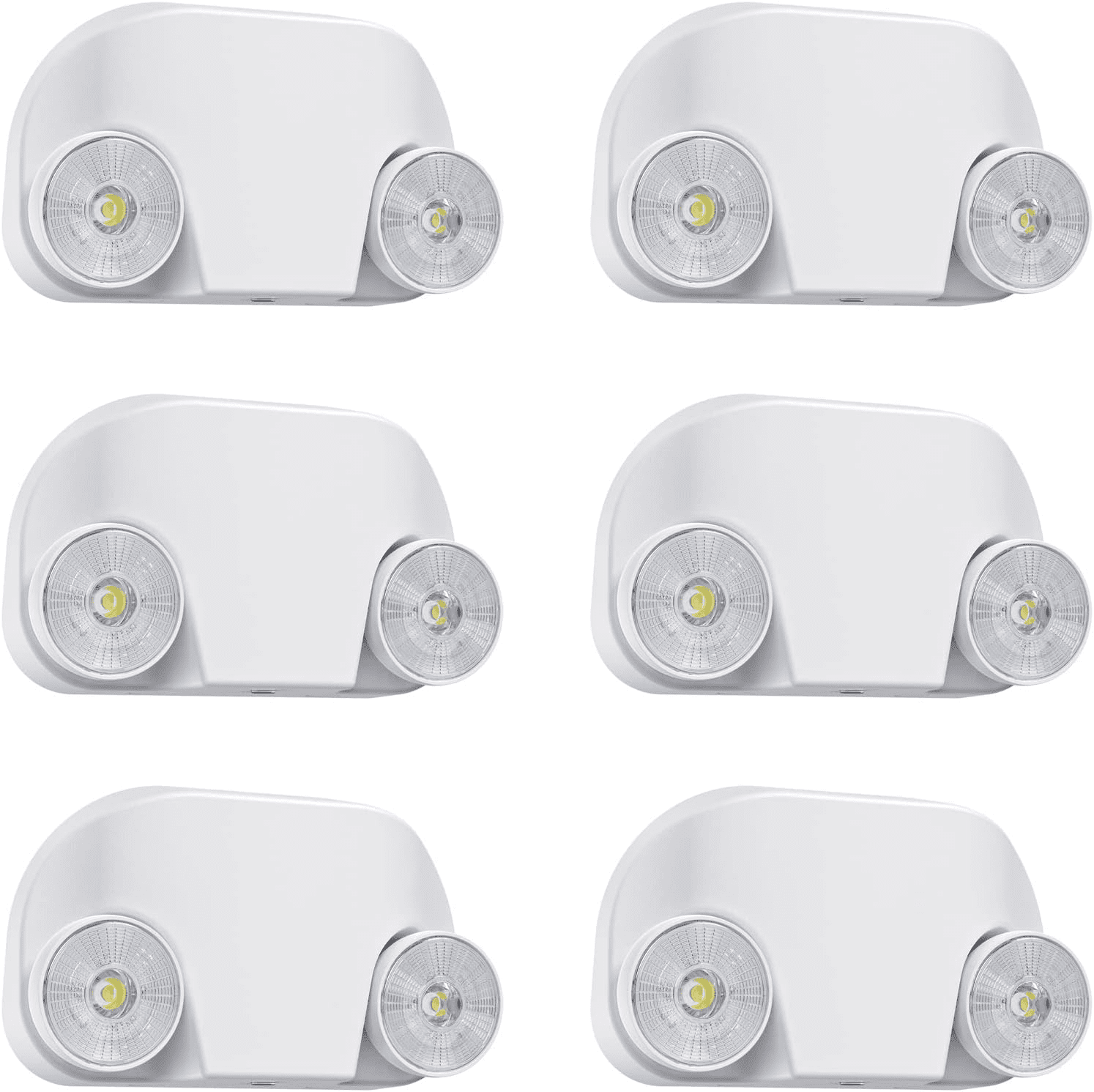 Led Emergency Light with Remote Capable, Adjustable LED Lamp Heads Exit ...