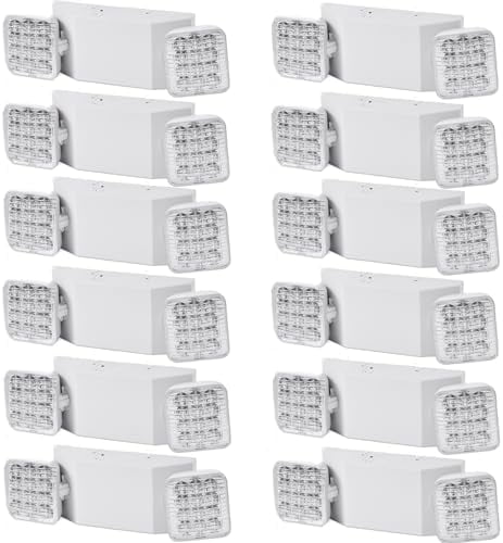 Led Emergency Lights with Battery Backup 12 Pack, Commercial LED ...