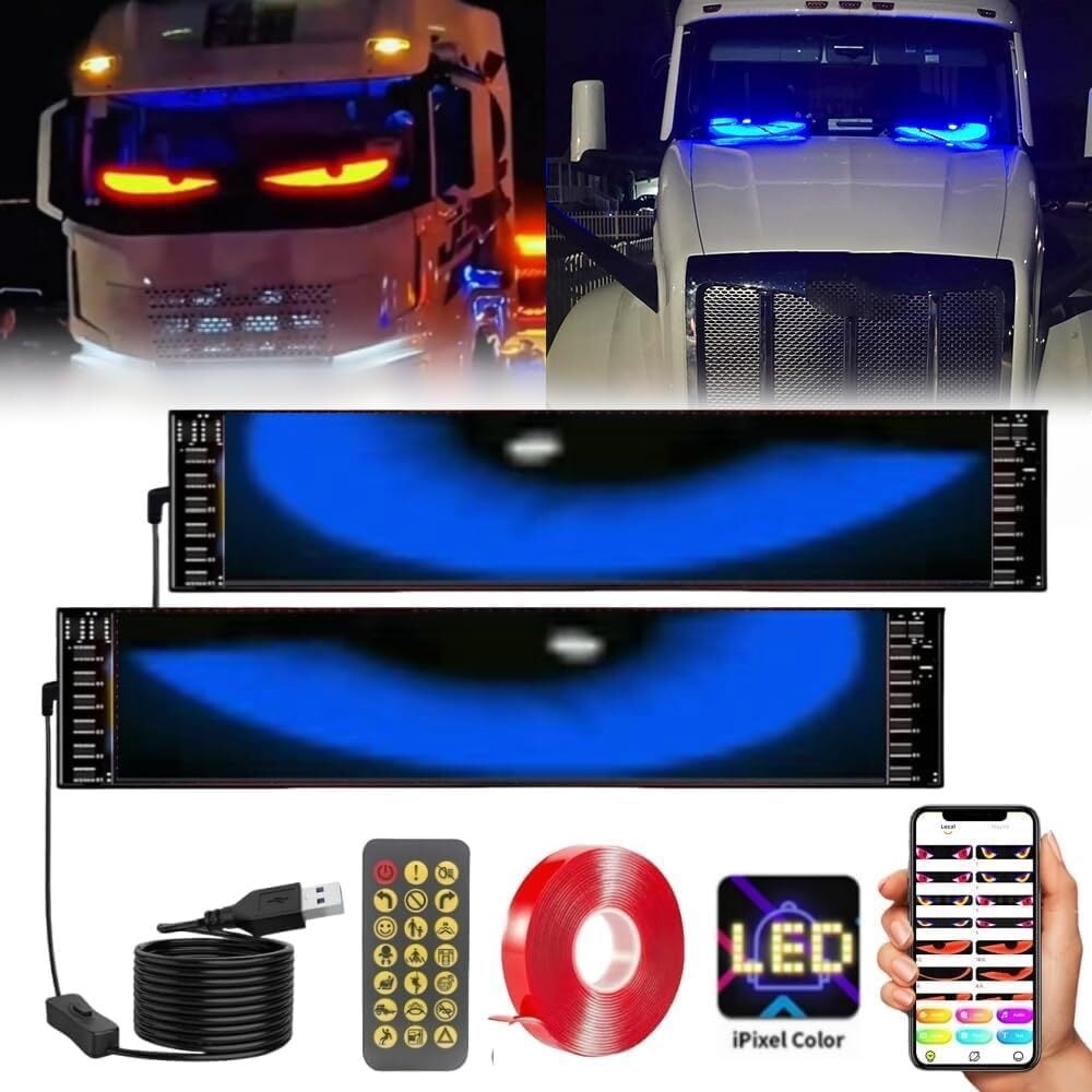 Led Eyes for car/Truck Windshield,Programmable Scrolling LED Display ...
