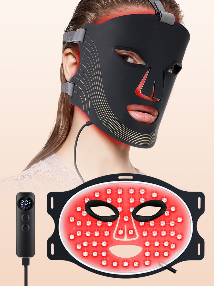 Led Face Mask Light Therapy, 7 Colors LED Facial Skin Care Mask with ...