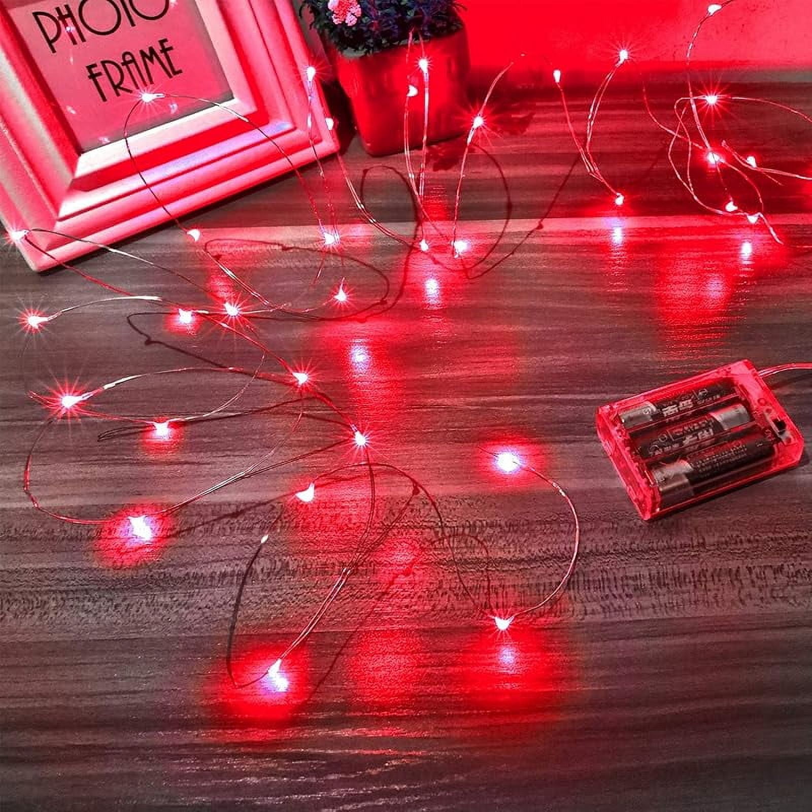 Led Fairy Lights Battery Operated, 1 Pack Mini Battery Powered Copper ...