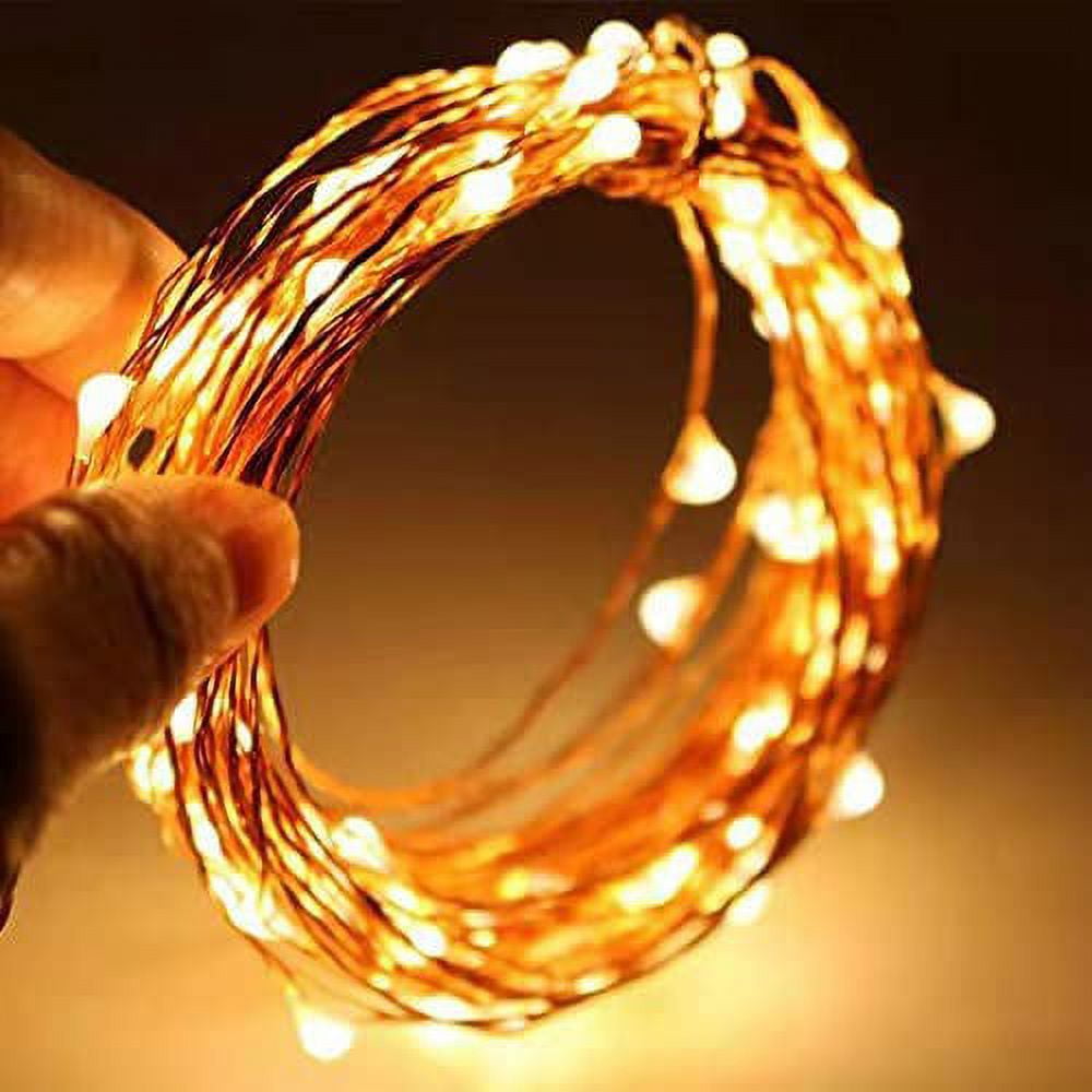 Led Fairy Lights USB Plug in, 33FT 100 LED Copper Wire Starry String ...