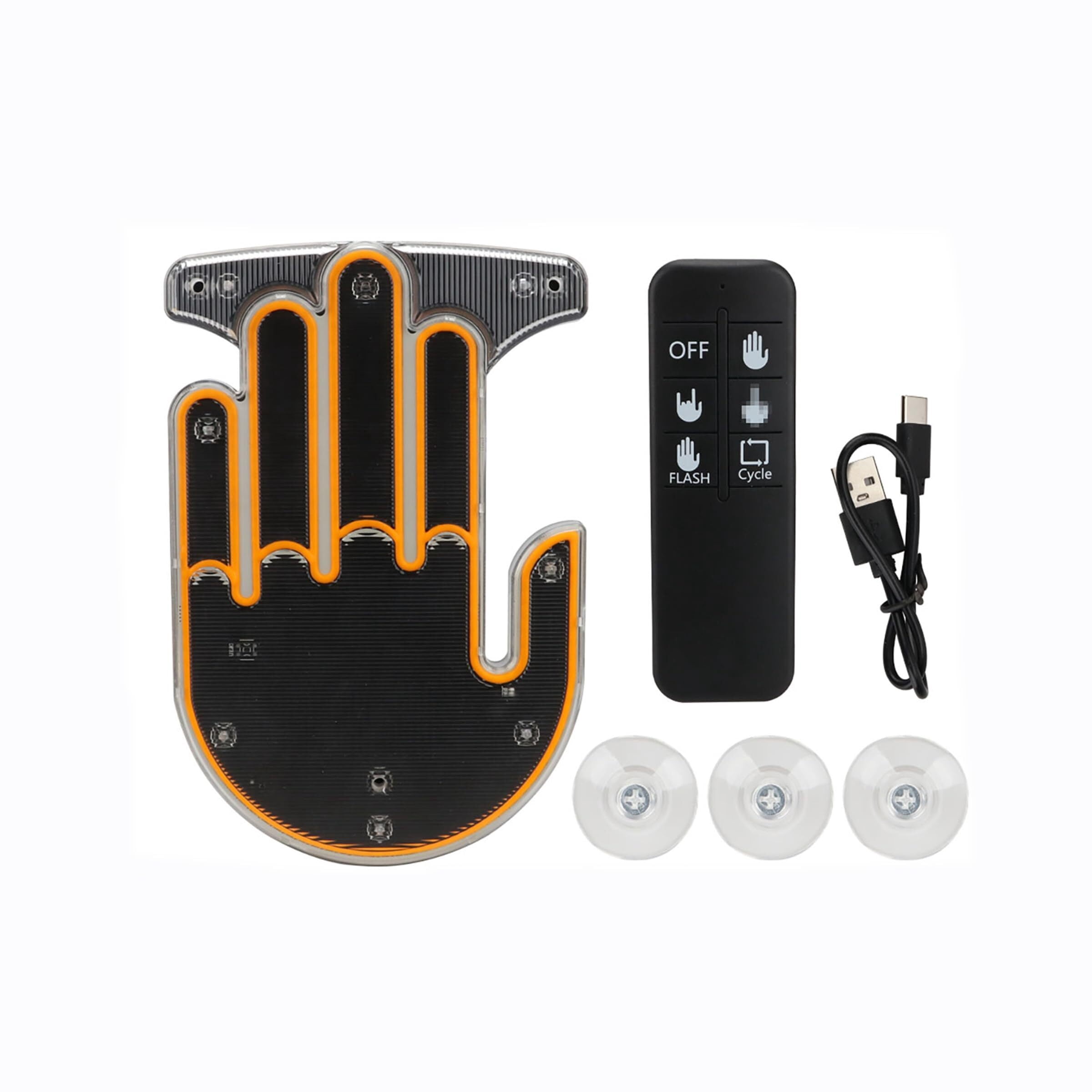 Led Finger Lights with Remote Control,Wireless Rechargeable Gesture ...