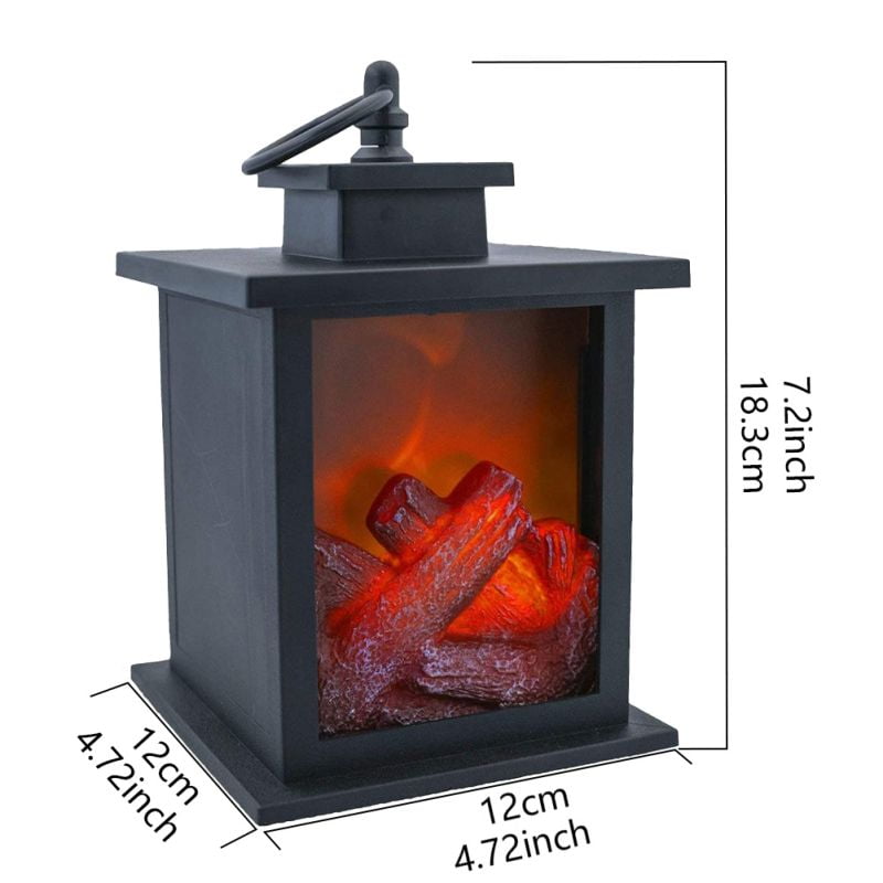 Led Flame Lantern Lamp Simulation Fireplace Led Simulate Flame Effect ...