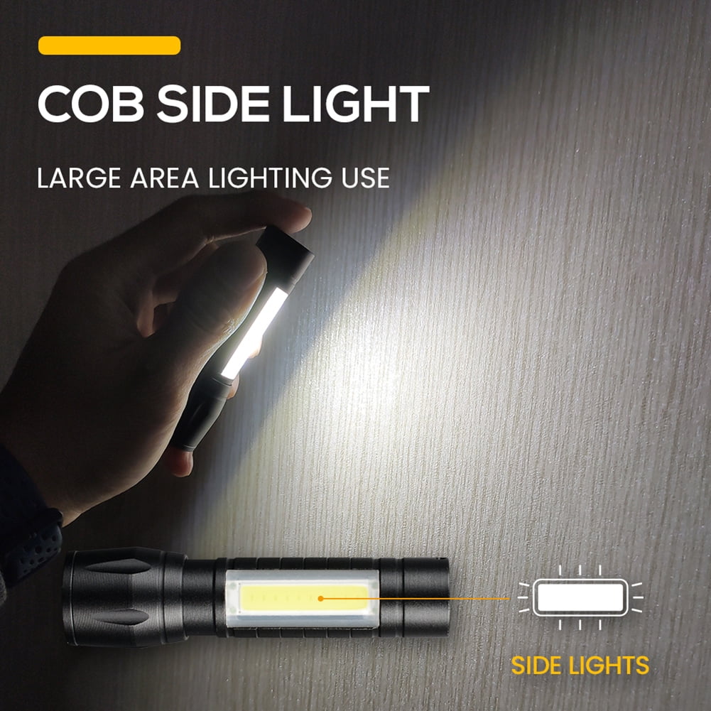 Led Flashlight,Rechargeable USB Torch,Mini Small Light,Super Bright ...