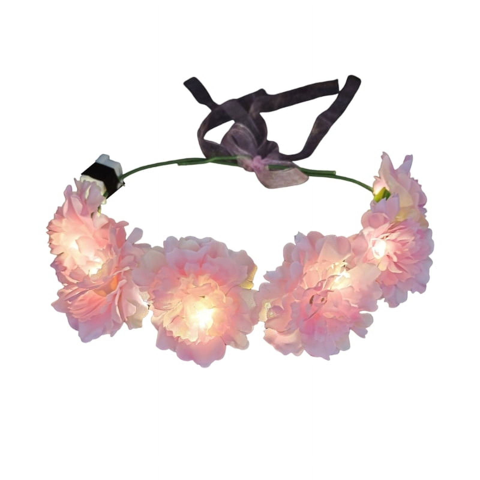 Led Flower Headband Light up Floral Crowns Glowing Flower Crowns ...