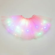 Ruziyoog Women LED Lights Women Tutu Skirt 3 Layer Of Stars Mesh Puffy ...