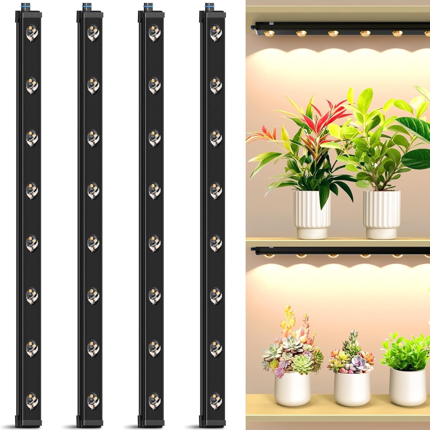 Led Grow Light, 2ft Full Spectrum Plant Light Strip with Optical Lens ...