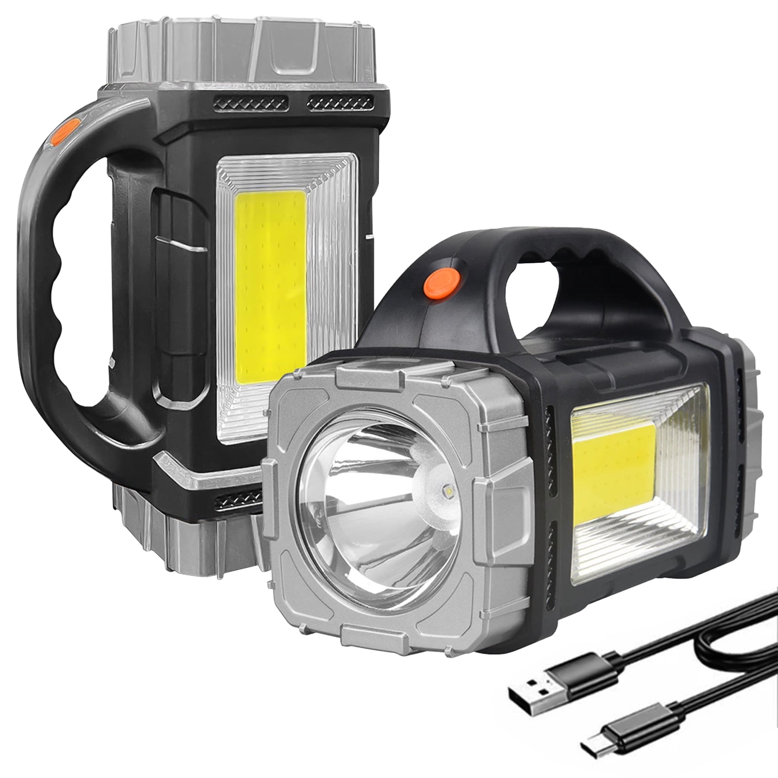 Led High Lumens Camping Flashlight Rechargeable, 7 Light Modes, Camping ...