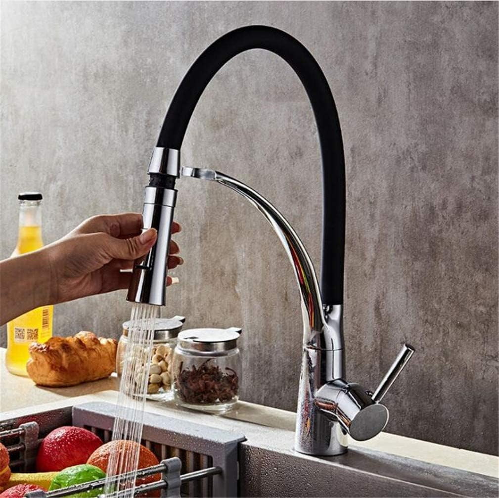 Led Kitchen Faucets with Rubber Design Chrome Mixer Faucet with Aerator ...