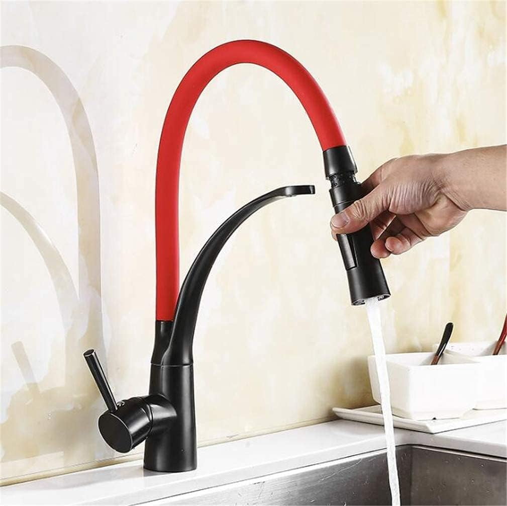 Led Kitchen Faucets with Rubber Design ChromeGold Mixer Faucet with ...