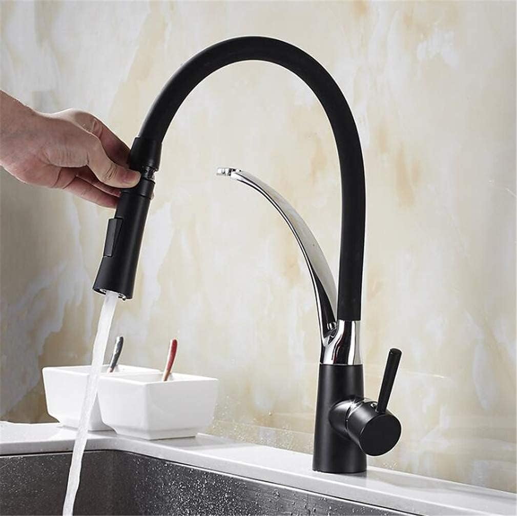 Led Kitchen Faucets with Rubber Design ChromeGold Mixer Faucet with ...