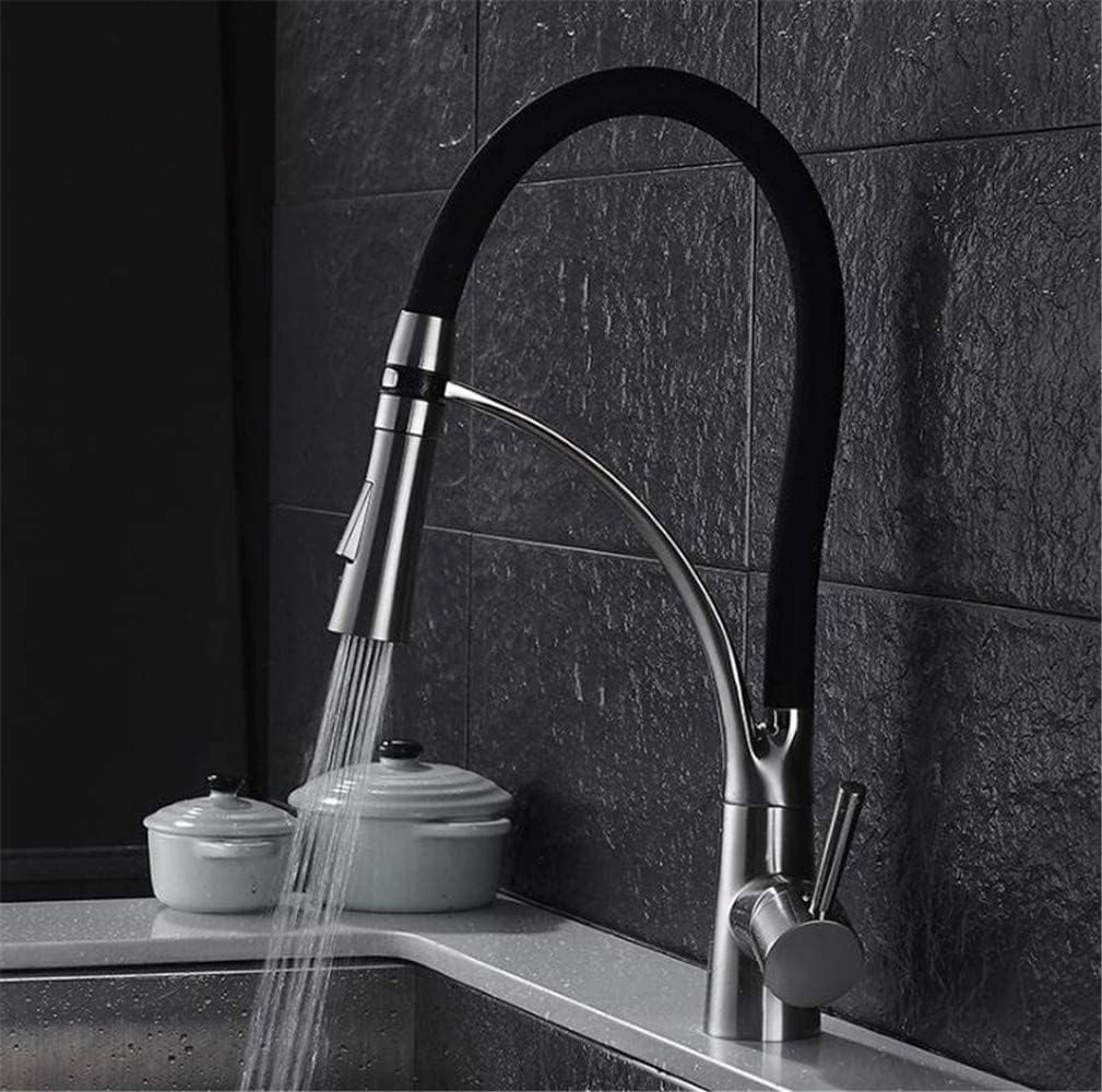 Led Kitchen Faucets with Rubber Design ChromeGold Mixer Faucet with ...