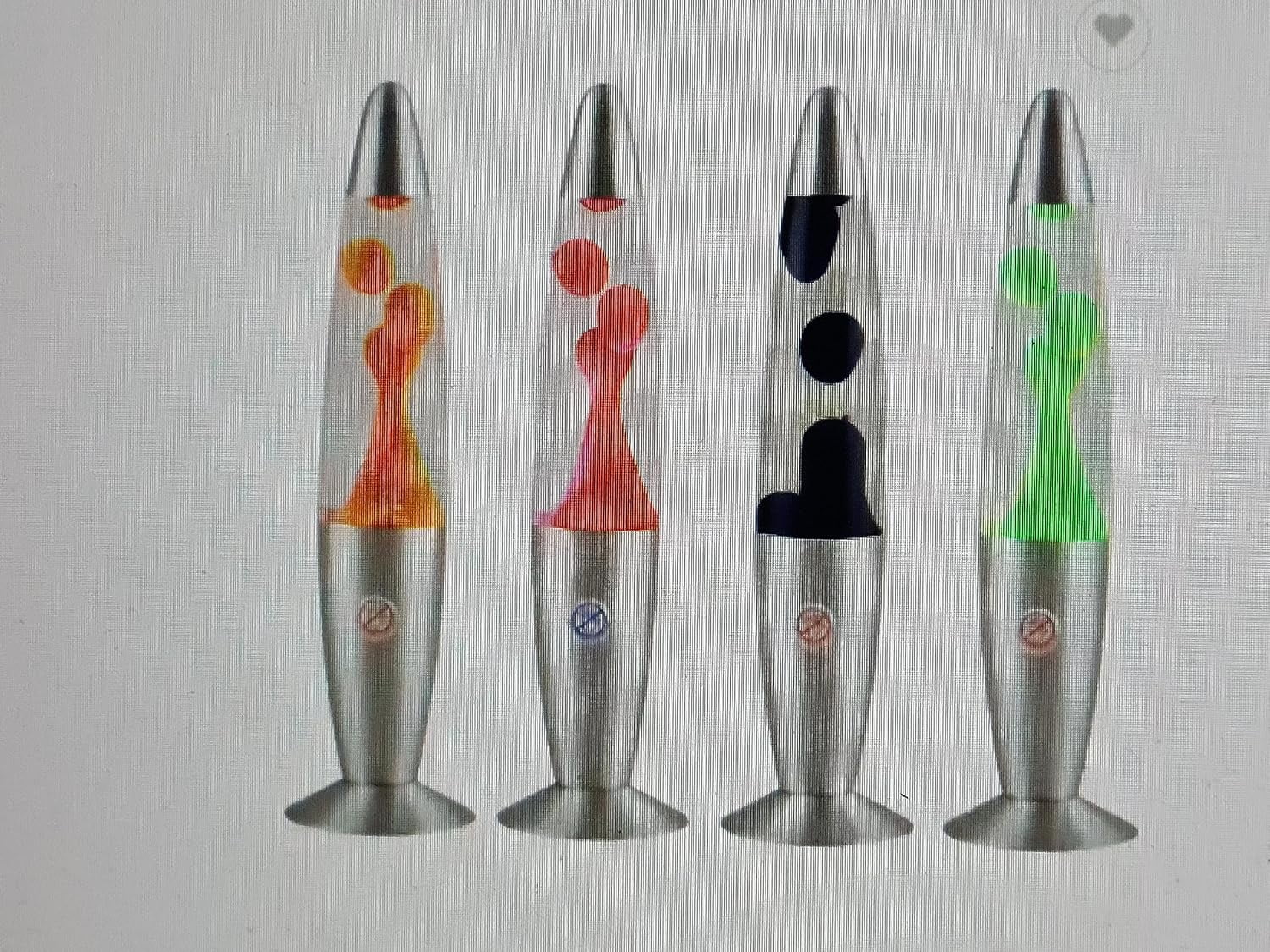 Led Lava Lamp -Red - Glass Bottle Aluminum Base, Decorate Your Home ...