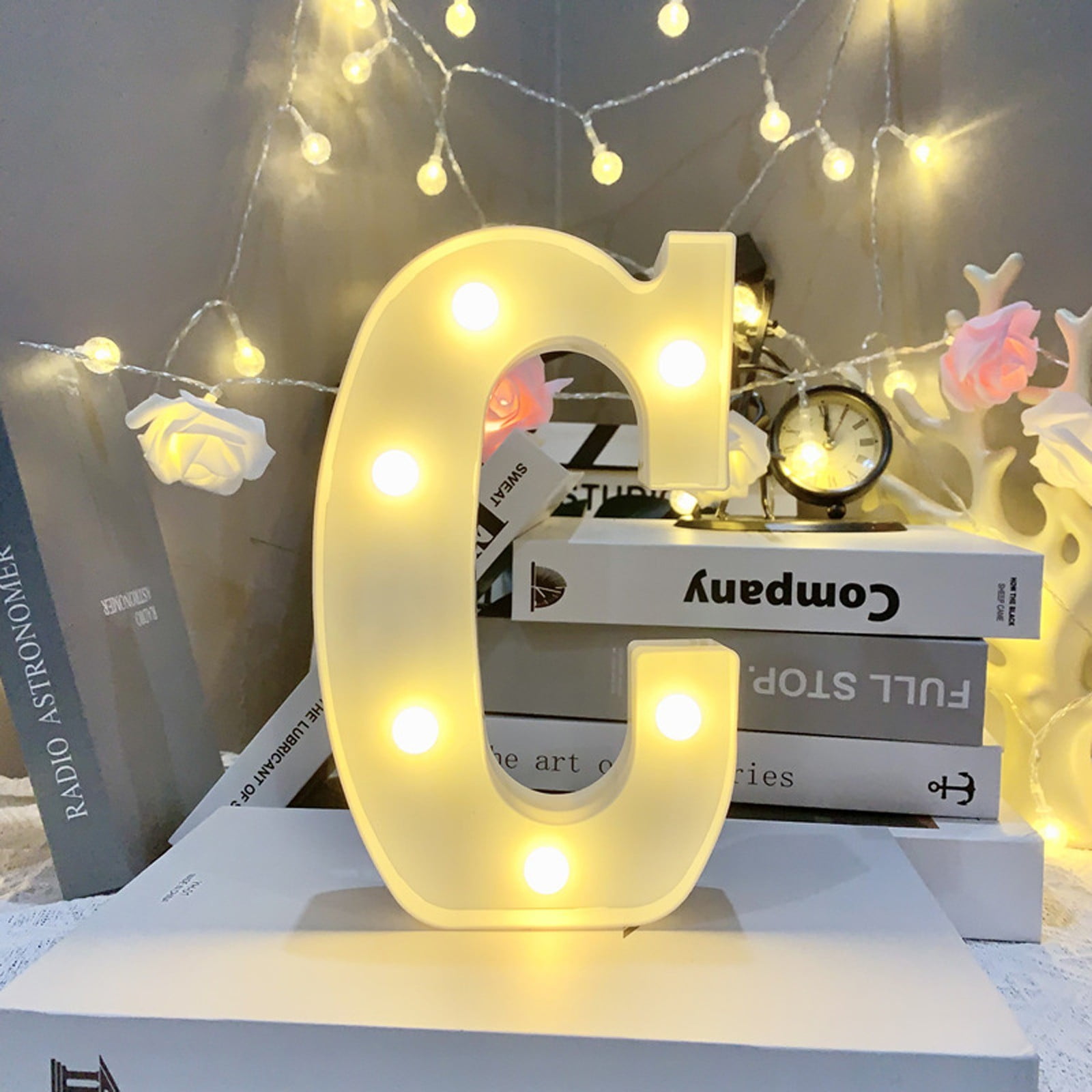 Led Letter Lights Marquee Letters Sign 26 Alphabet Battery Powered for ...