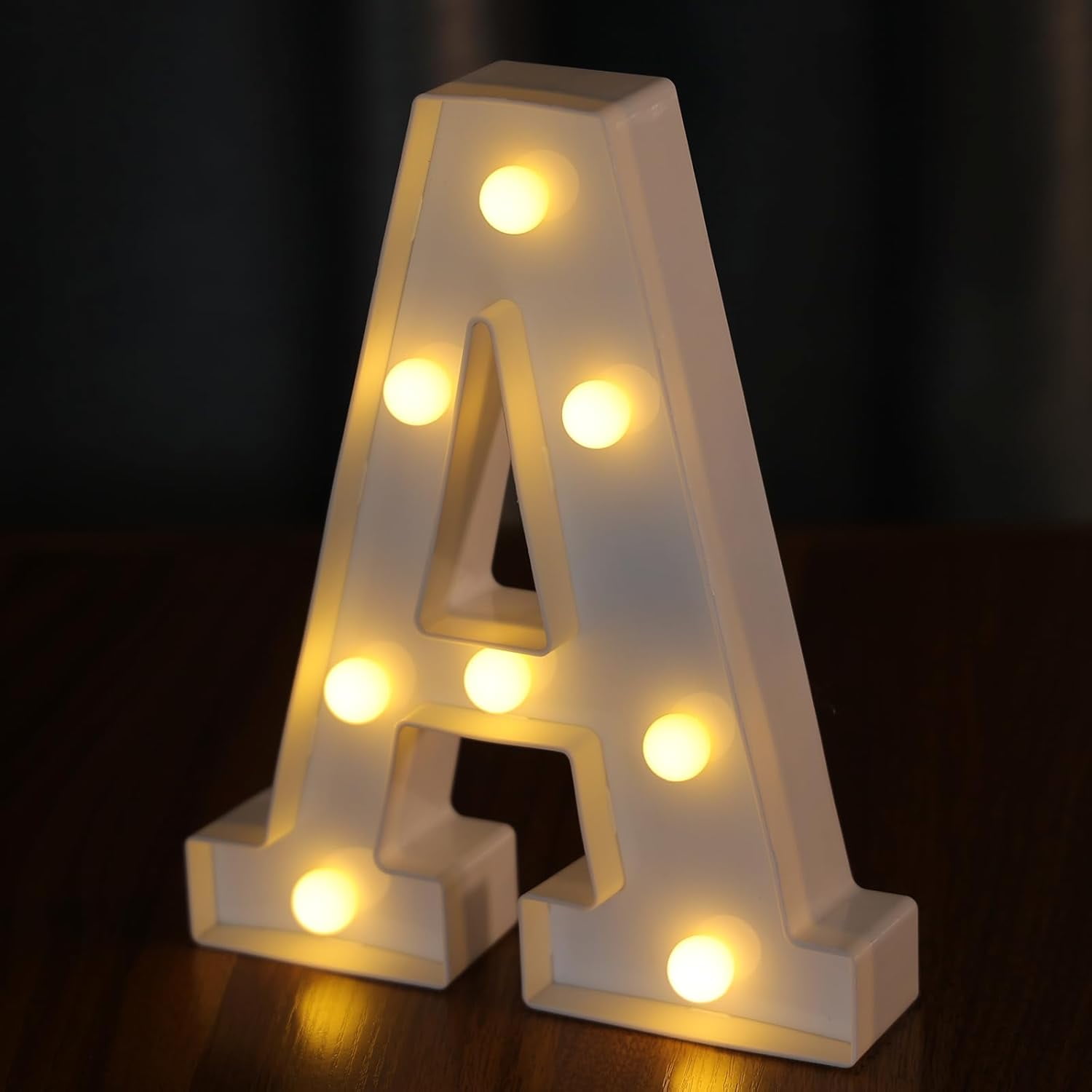 Led Letters Lights 26 Alphabet and 10 Number Decorative Lighted Letters ...