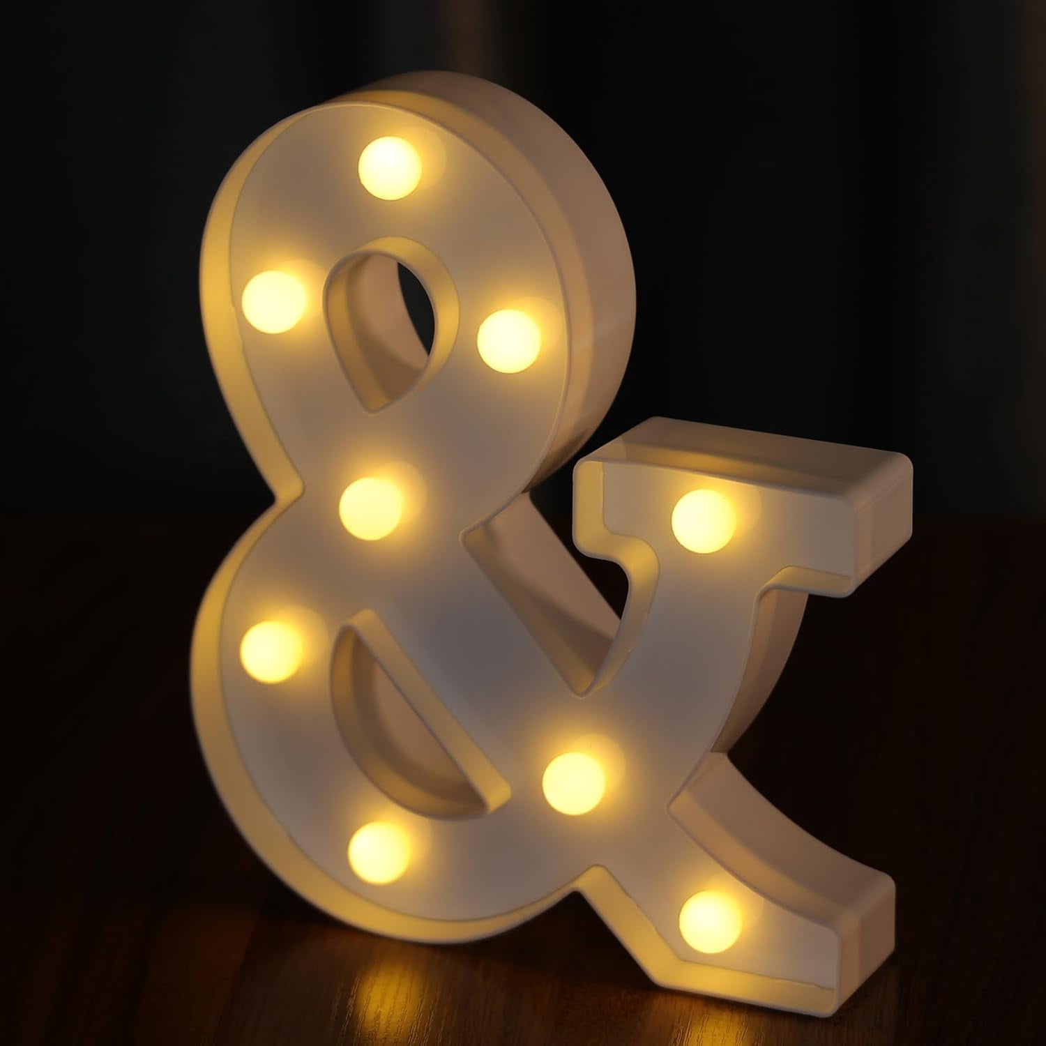 Led Letters Lights 26 Alphabet and 10 Number Decorative Lighted Letters ...