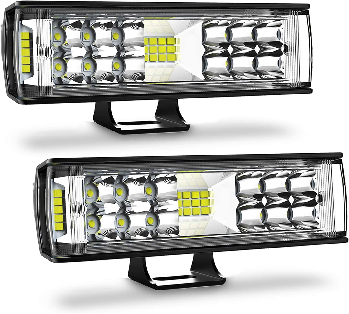 Led Light Bar, 7 inch Led Pods Light with 5500LM 6500K White Lighting ...
