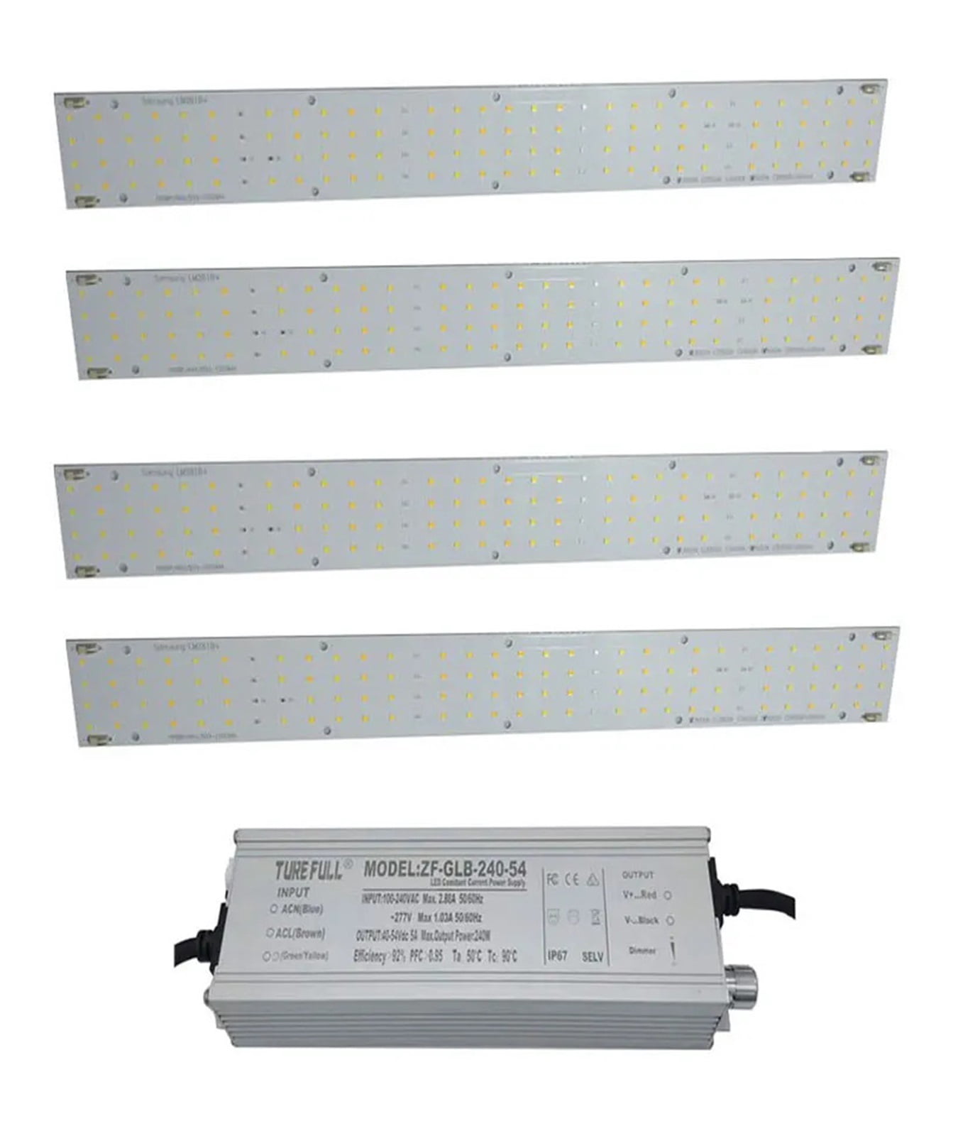 Led Light Bar Strips With Driver 120/240W QB128 LM281B+ Board 3000 ...