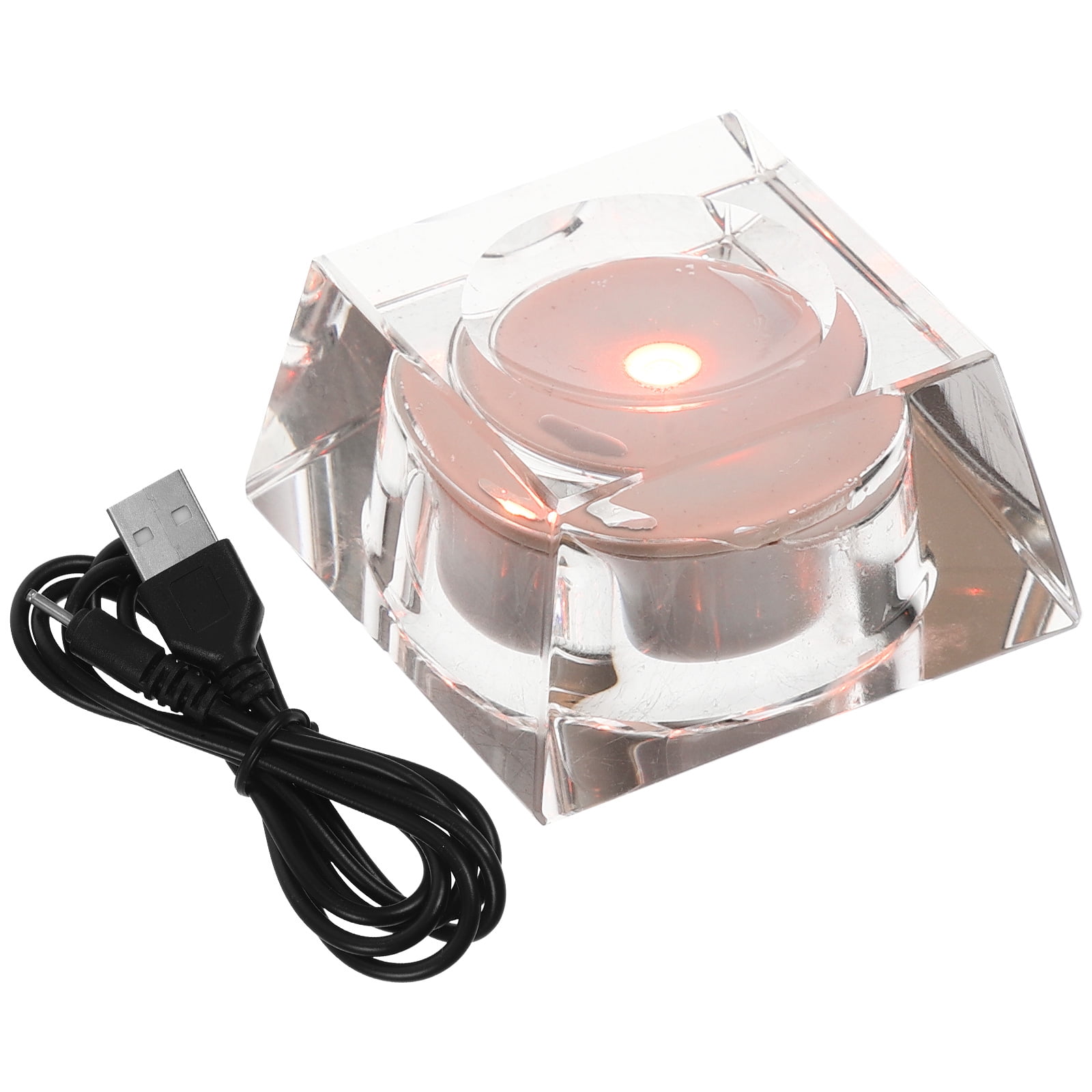 Led Light Base 5cm Crystal Ball Stand Rechargeable Artwork Display ...