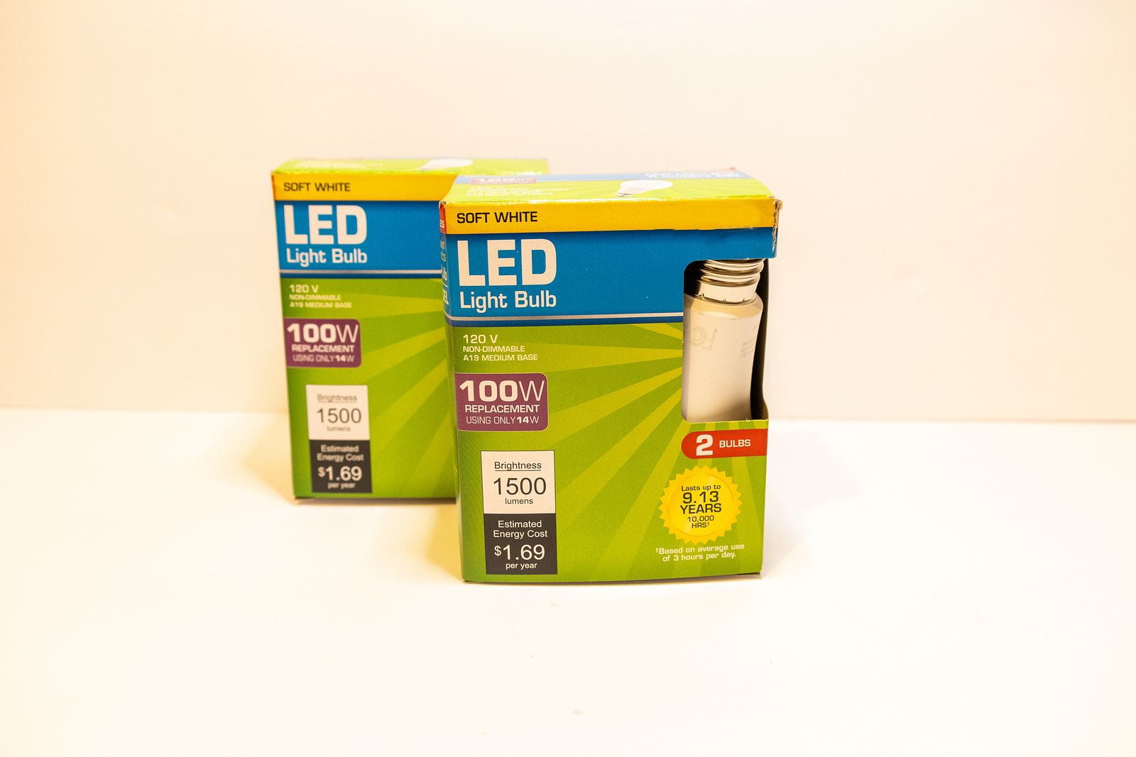 Led Light Bulb 100W A19 Base Soft White - Walmart.com