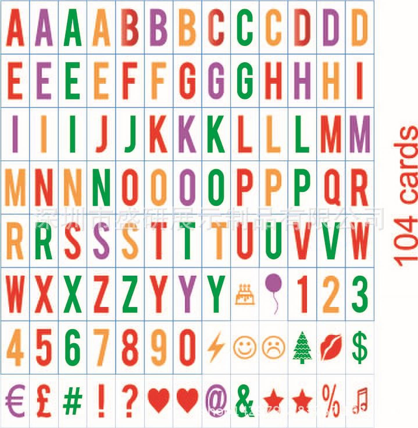 Led Light Luminous Box Letters Number Cards Diy Cinema Light Box ...